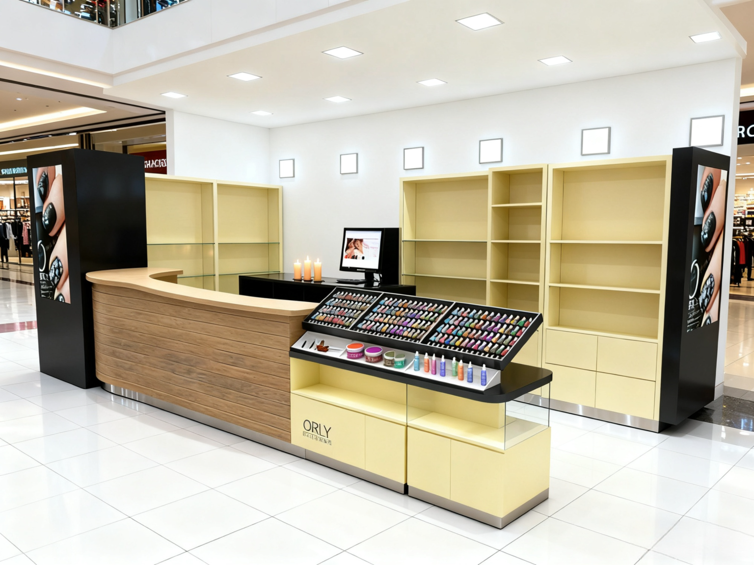 Custom Nail Kiosk Project | M2 Display Professional Solution - m2display